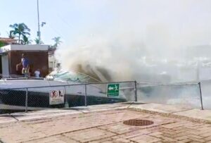 Panic in Marina Vallarta as Boat Catches Fire on Ramp - Puerto Vallarta ...
